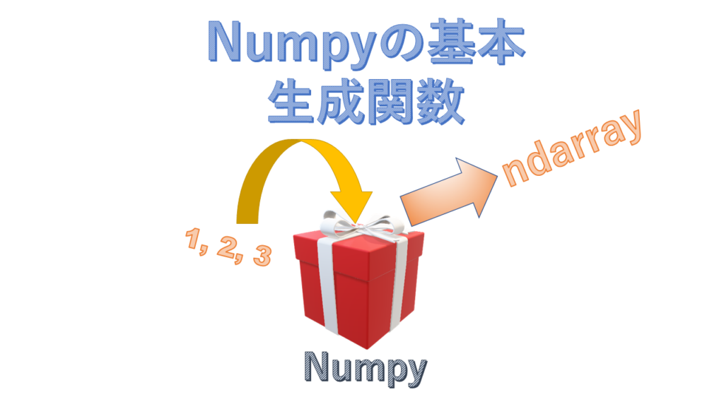Numpyの基本：生成関数 | 鷹の目週末プログラマー